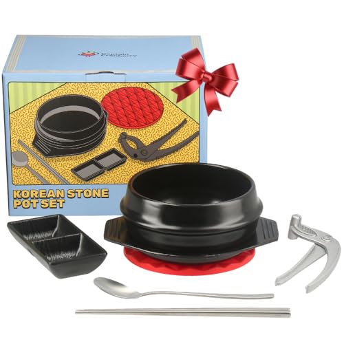 Asian Kitchen Korean Cuisine Essentials: Must-Have Stone Pot Cooking ...